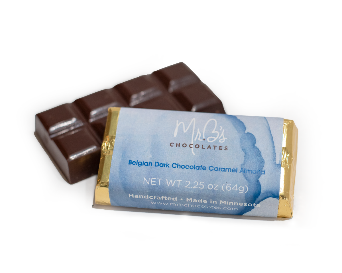 Caramel Almond Chocolate Bar from Mr. B's Chocolates