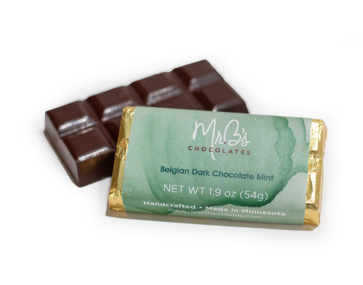 Mr. B's Chocolate Mint Bar | Mint Chocolate Bar – B's Chocolates
