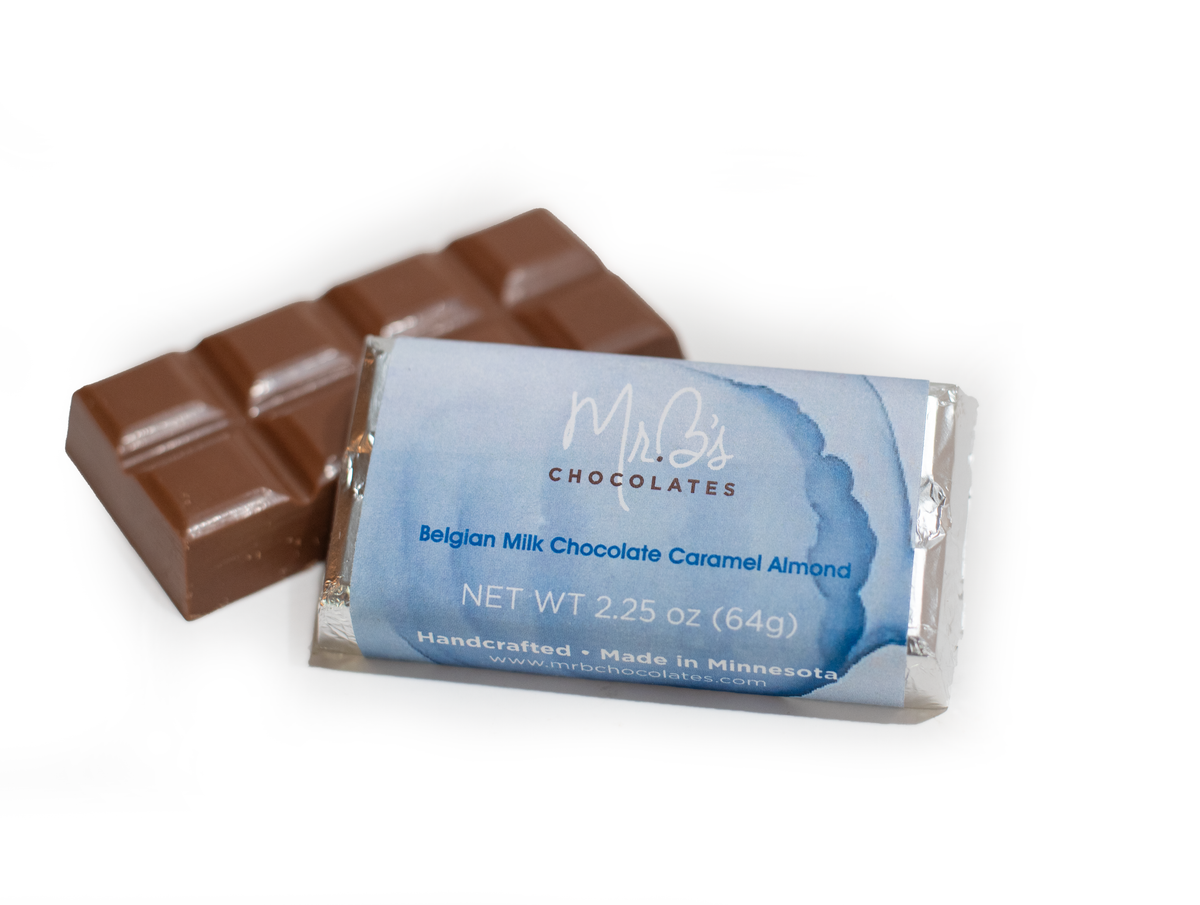 Caramel Almond Chocolate Bar from Mr. B's Chocolates
