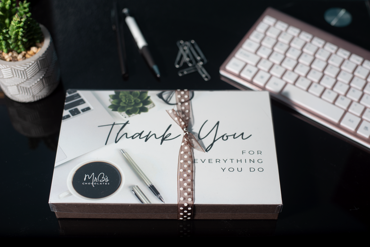 Professional Thank You Box – B's Chocolates