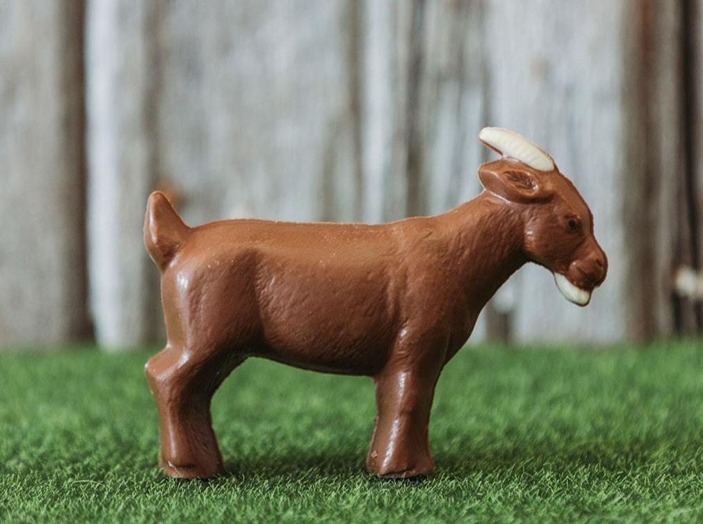 Chocolate Goat Figurine from Mr. B's Chocolates